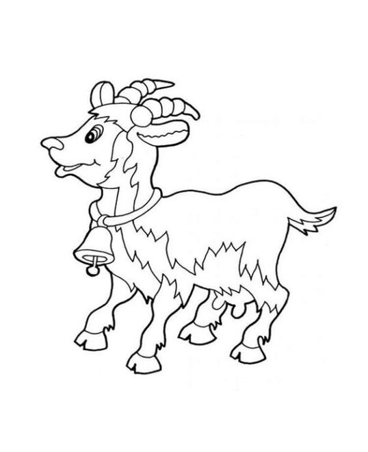Free & Easy To Print Goat Coloring Pages - Tulamama
