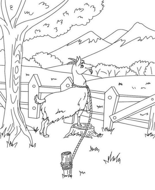Free & Easy To Print Goat Coloring Pages - Tulamama