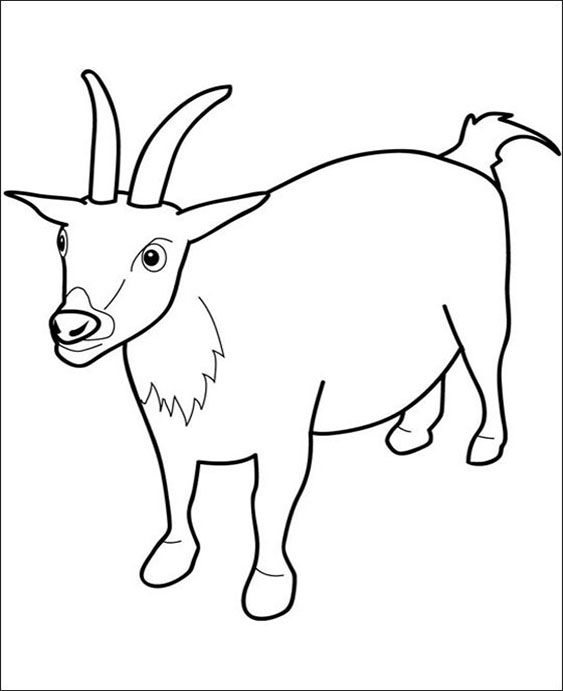 Free & Easy To Print Goat Coloring Pages - Tulamama