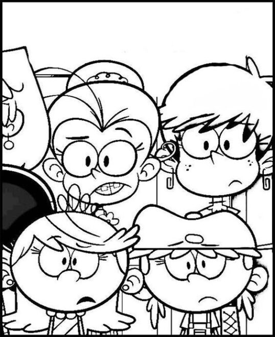 Free & Easy To Print Loud House Coloring Pages - Tulamama