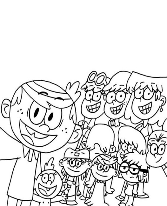 Free & Easy To Print Loud House Coloring Pages - Tulamama
