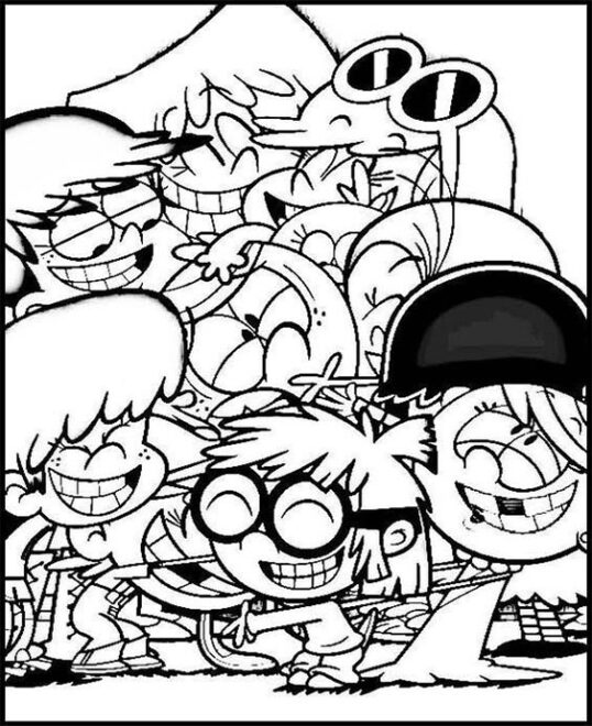 Free & Easy To Print Loud House Coloring Pages - Tulamama