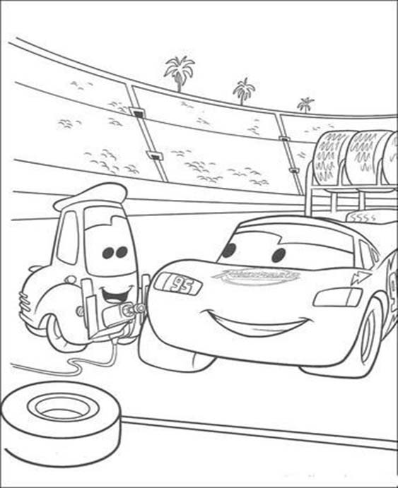 Free & Easy To Print Lighting McQueen Coloring Pages - Tulamama
