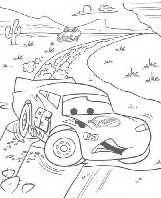 Free & Easy To Print Lighting McQueen Coloring Pages - Tulamama