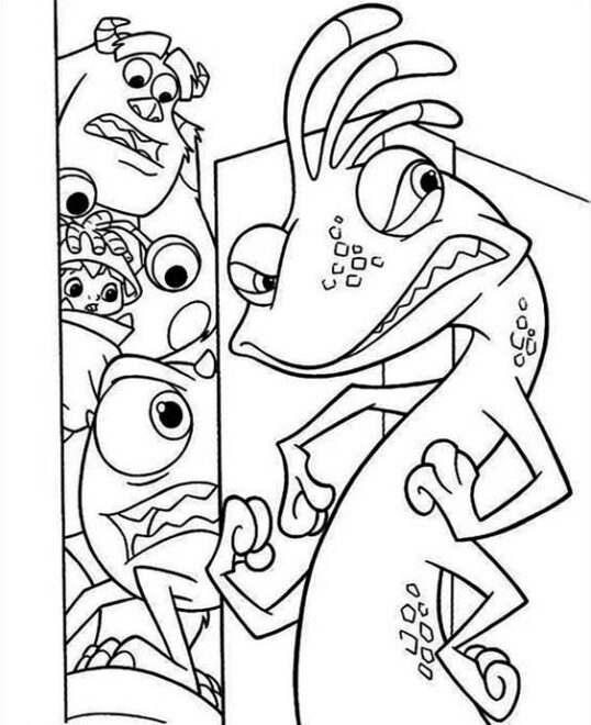 Free & Easy To Print Monsters Inc Coloring Pages - Tulamama