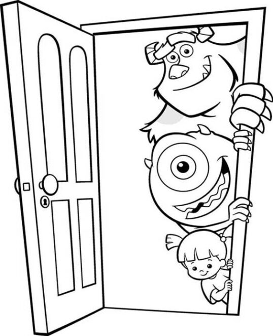 Free & Easy To Print Monsters Inc Coloring Pages - Tulamama