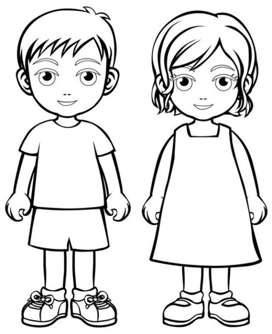 Free & Easy To Print People Coloring Pages - Tulamama