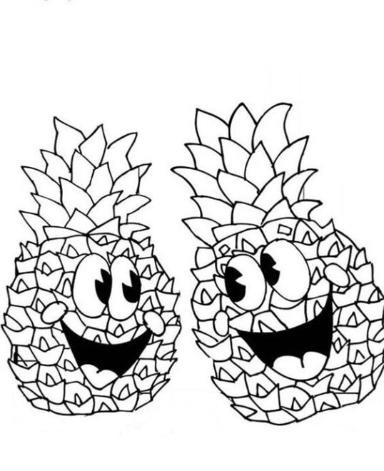 Free & Easy To Print Pineapple Coloring Pages - Tulamama