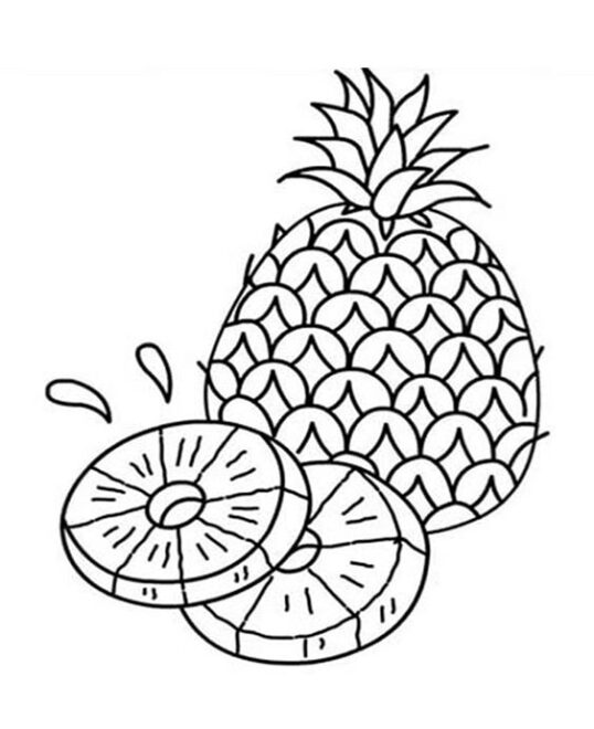 Free & Easy To Print Pineapple Coloring Pages - Tulamama