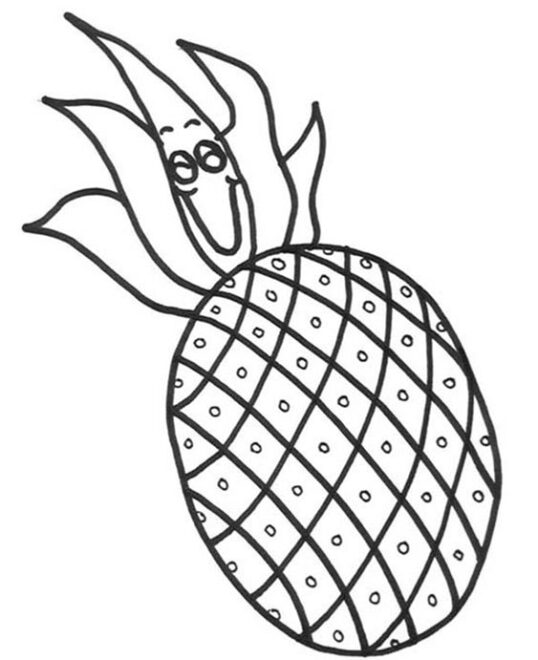 Free & Easy To Print Pineapple Coloring Pages - Tulamama