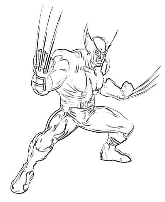 Free & Easy To Print Wolverine Coloring Pages - Tulamama