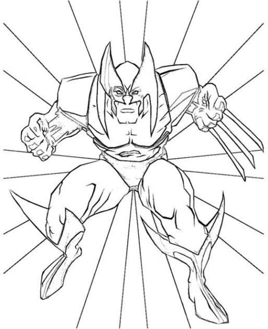 Free & Easy To Print Wolverine Coloring Pages - Tulamama
