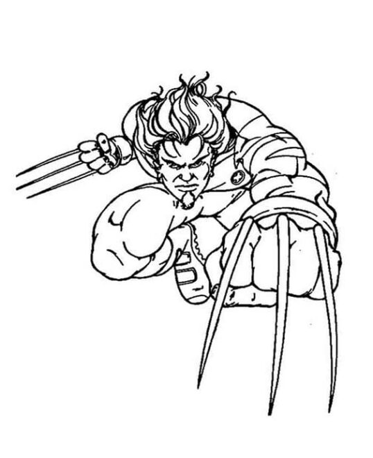 Free & Easy To Print Wolverine Coloring Pages - Tulamama