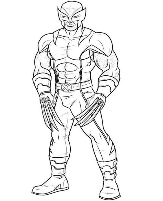 Free & Easy To Print Wolverine Coloring Pages - Tulamama