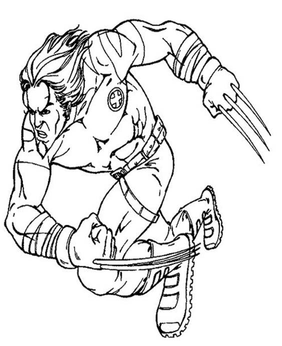 Free & Easy To Print Wolverine Coloring Pages - Tulamama
