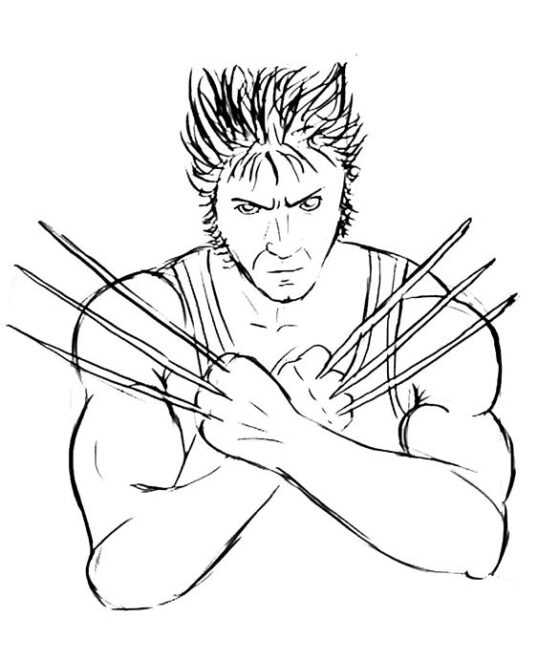 Free & Easy To Print Wolverine Coloring Pages - Tulamama
