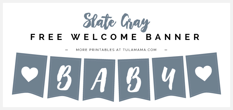 Cute, Easy & Free Printable Welcome Banner - Tulamama
