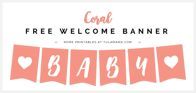 Cute, Easy & Free Printable Welcome Banner - Tulamama
